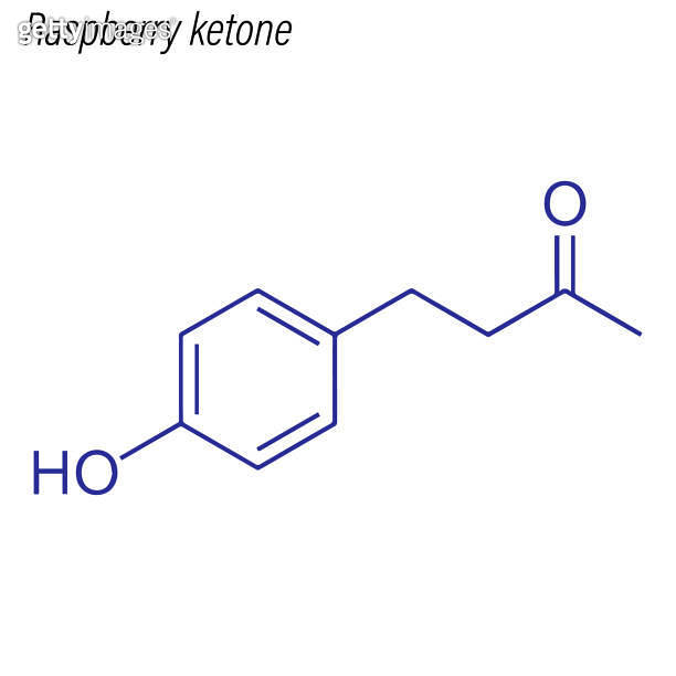 Skeletal formula of Raspberry ketone. Drug chemical molecule. 이미지 ...