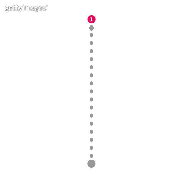 Tracing alphabet letter l lowercase prewriting dotted line element for ...