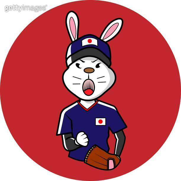 Rabbit Baseball Players in Action 이미지 (1469146712) - 게티이미지뱅크