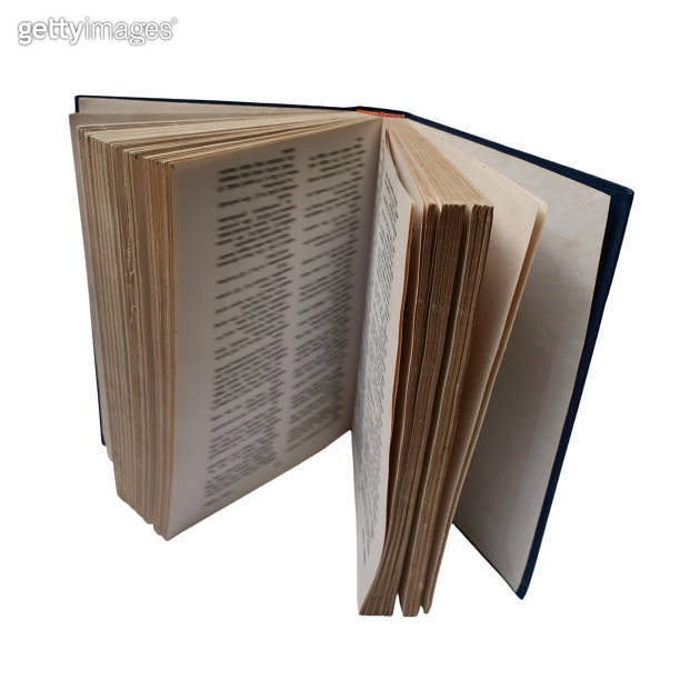 Opened old book, cut out isolated (1823581438) - 게티이미지뱅크