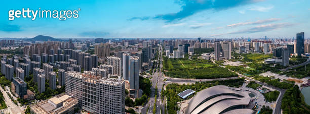 Aerial Photography of the Cityscape Skyline of Hefei, Anhui, China 이미지 ...