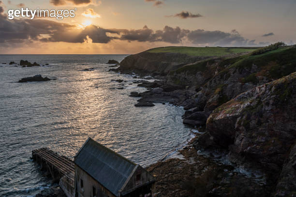 Lovely Summer sunset landscape image of Lizard Point in Cornwall UK ...