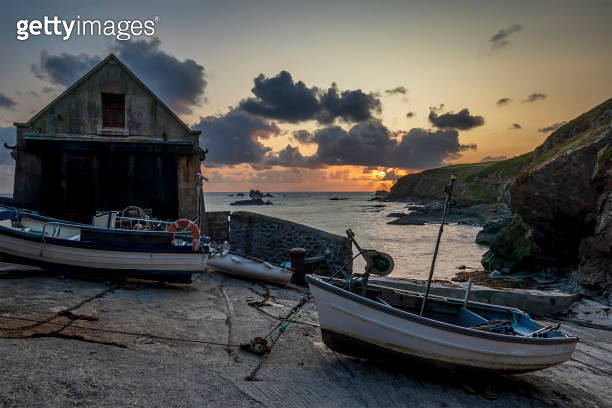 Lovely Summer sunset landscape image of Lizard Point in Cornwall UK ...