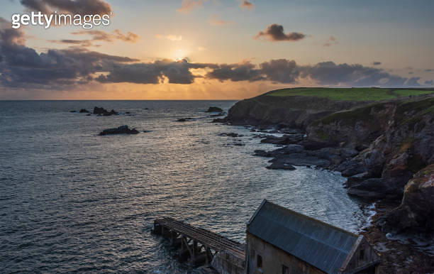 Lovely Summer sunset landscape image of Lizard Point in Cornwall UK ...