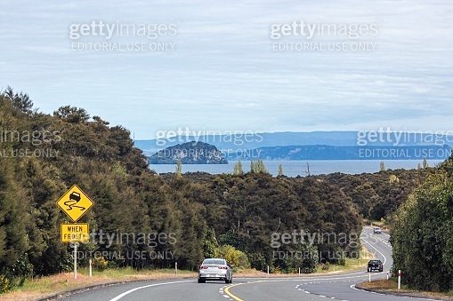 Volcanic Loop Highway, Lake Taupo, New Zealand. 이미지 (1487656992) - 게티이미지뱅크