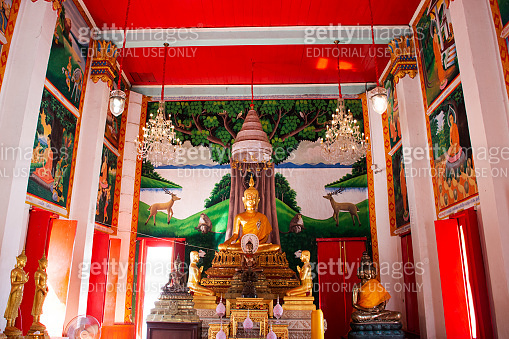 Ancient Khum Khun Phaen in Wat Khae temple at Suphanburi city in Suphan ...
