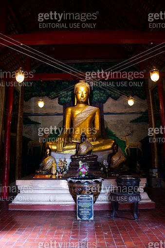 Ancient Khum Khun Phaen in Wat Khae temple at Suphanburi city in Suphan ...