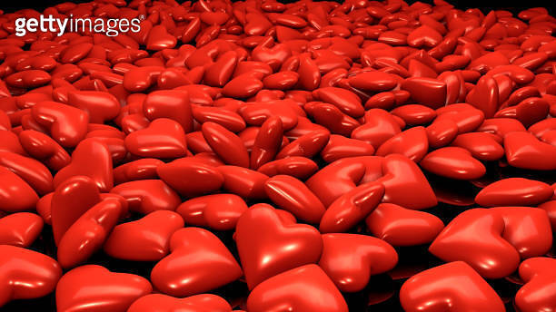 Hundreds of Hearts on The Ground 이미지 (1629529927) - 게티이미지뱅크