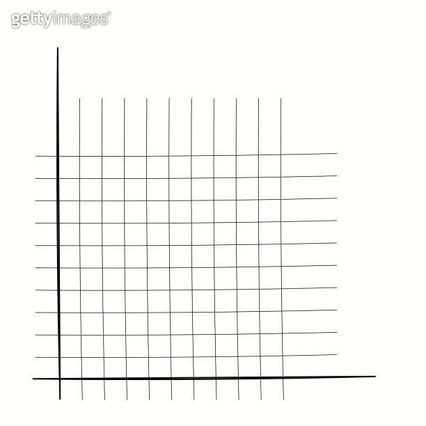 Grid paper. Mathematical graph. Cartesian coordinate system with x-axis ...