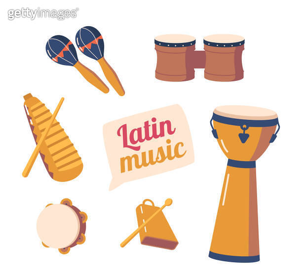 Latin American Musical Instruments, Vibrant And Rhythmic Maracas ...