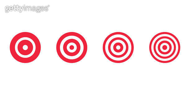 Flat target for web design. Sport vector illustration. Goal simple sign ...