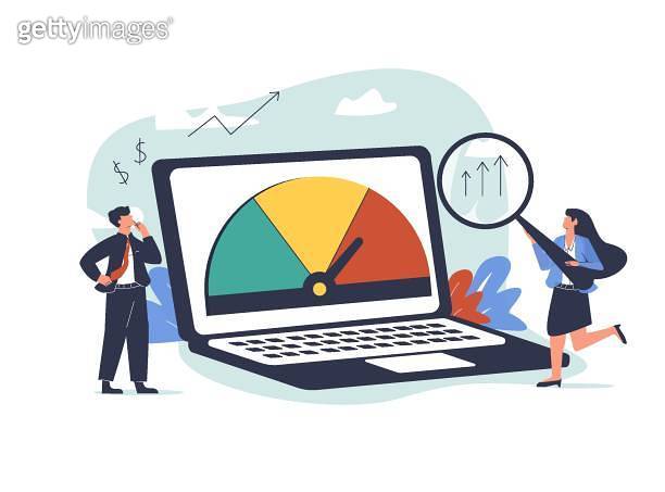 Benchmark Testing Abstract Concept Vector Illustration Benchmarking Software Product