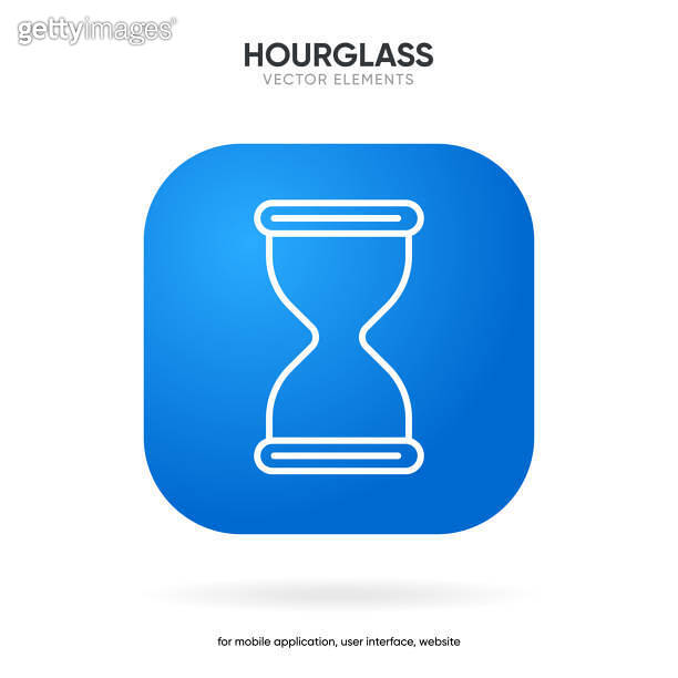 Hourglass, sand clock, sandglass icon. Time and clock icon. Icons for ...