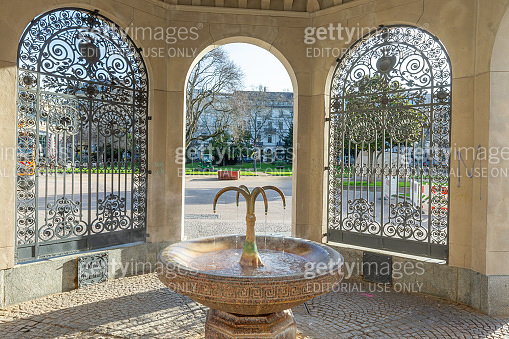 The Kochbrunnen (in German: boil fountain) in Wiesbaden is the most ...