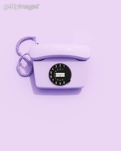 Lavender telephone handset rotary phone vintage 80s 70s 90s retro ...