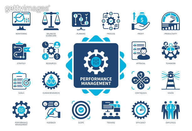 Performance Management solid icon set (1710895147) 일러스트, 무료 일러스트, 아이콘 ...