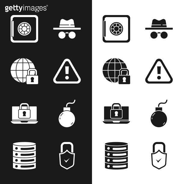 Set Exclamation mark in triangle, Global lockdown, Safe, Incognito mode ...