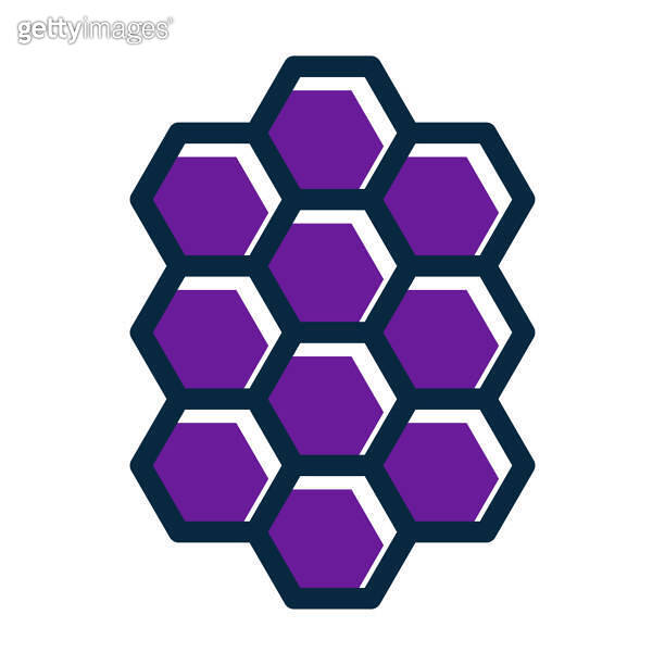 Nanoporous Vector Thick Line Filled Dark Colors Icons For Personal And ...