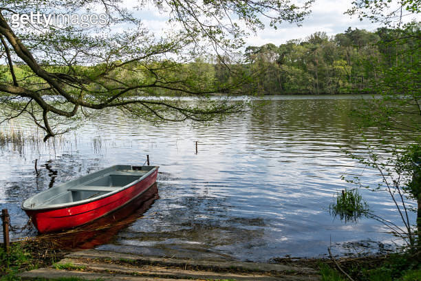 red rowing boat 이미지 (1504393080) - 게티이미지뱅크