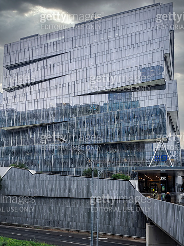 The Channel 9 Building in modern high-rise office architectural design ...