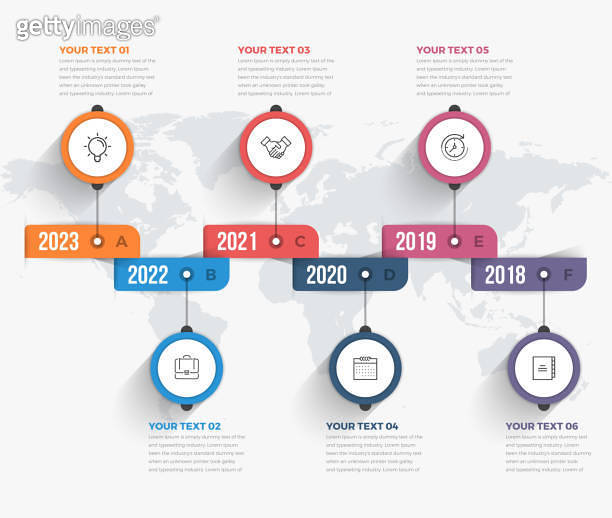 Modern business development timeline infographic for company milestone ...