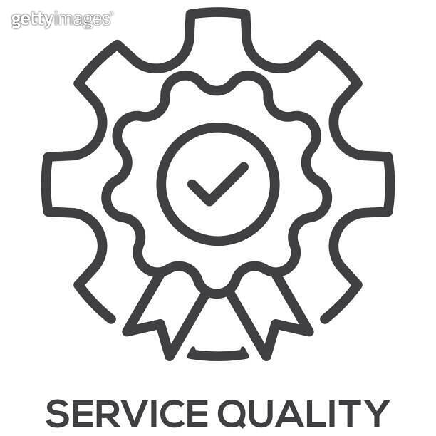 Service Quality icon, business concept. Modern sign, linear pictogram ...