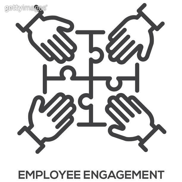 Employee Engagement icon, business concept. Modern sign, linear ...