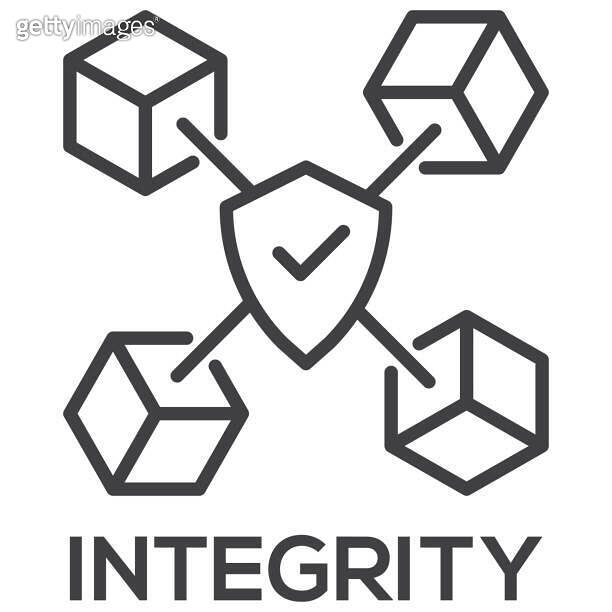 Integrity icon, business concept. Modern sign, linear pictogram ...