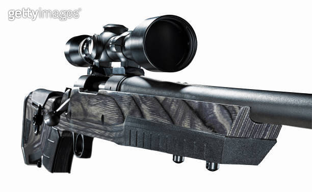 Precision bolt action rifle with rifle scope (1812036547) - 게티이미지뱅크