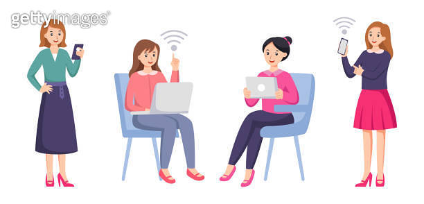 Cartoon characters using mobile wireless technology for faster ...