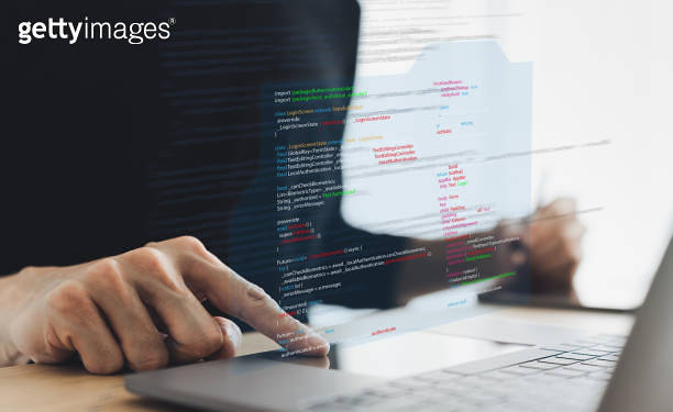 Software Developer Or Programmer Coding Program With Laptop Create 3857