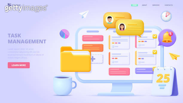 Project management, task management application, list of tasks online ...