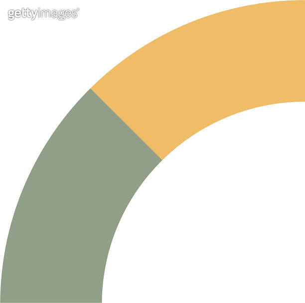 Geometric circle, semicircle pattern. Simple aesthetic shape ornament ...