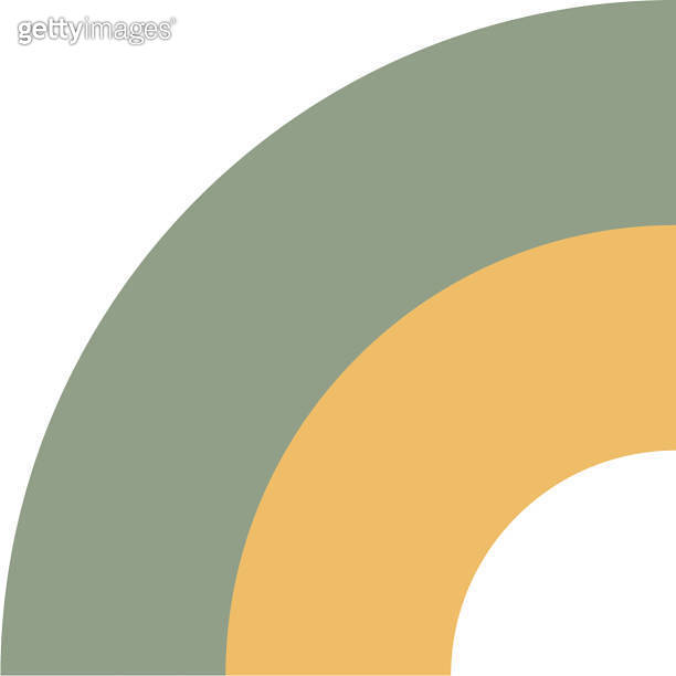 Geometric circle, semicircle pattern. Simple aesthetic shape ornament ...