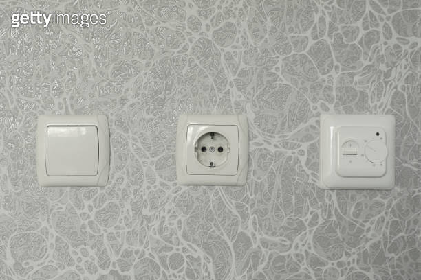 European standard 220 V socket, switch and underfloor heating ...