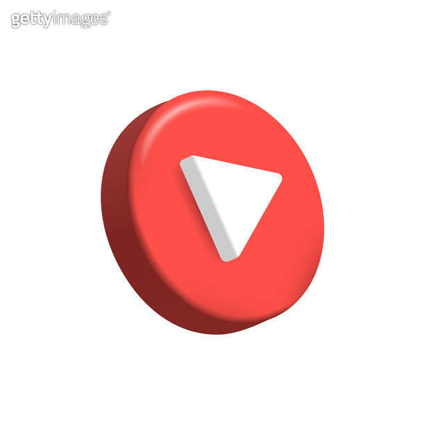 Play button. 3d realistic play button. For the interface of ...