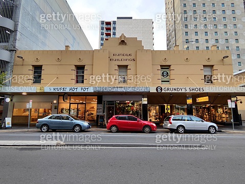 Heritage architecture Rundle Buildings, Adelaide, South Australia 이미지 ...