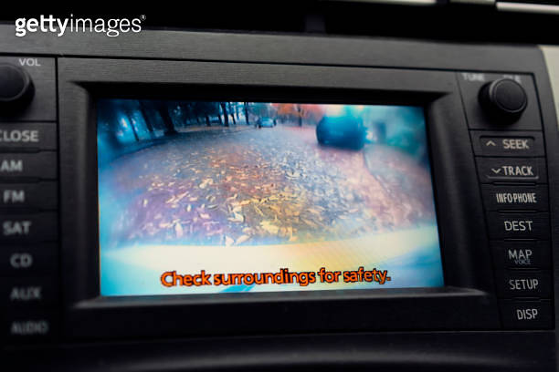 Check surroundings for safety text on display when camera is on when ...