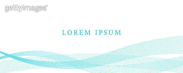 Abstract banner and header design with an image of overlapping waves of ...