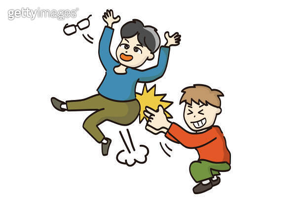 A mischievous man who decides the kancho (1817987624) 일러스트, 무료 일러스트 ...