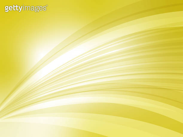 Bright wavy striped technology image abstract background_yellow gold ...