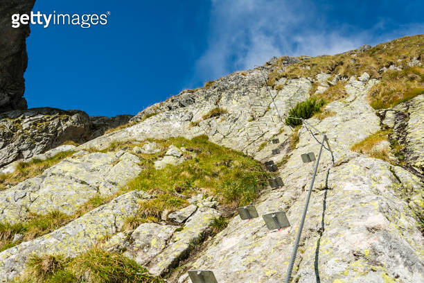 Via ferrata - Elements that facilitate crossing the more difficult part ...