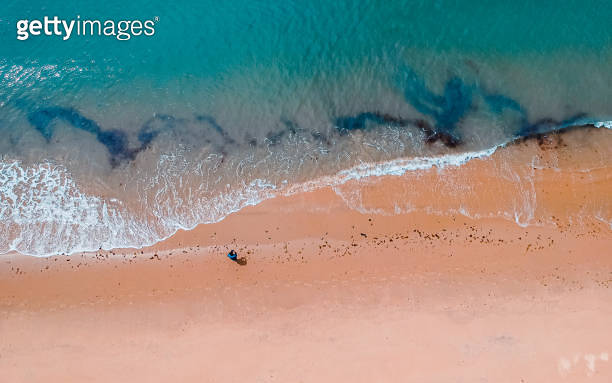 aerial view of Wando beach in Wando 이미지 (1642460023) - 게티이미지뱅크