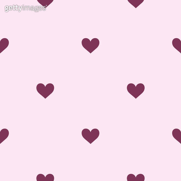 Seamless vector pattern with cute small hearts 이미지 (1816451528) - 게티이미지뱅크