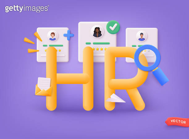 HR department. Human Resources management. Employer hiring candidates ...