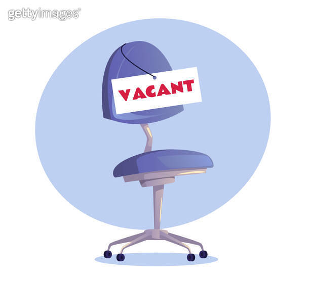 Hire job vacancy office chair vacant business hiring recruiting concept ...