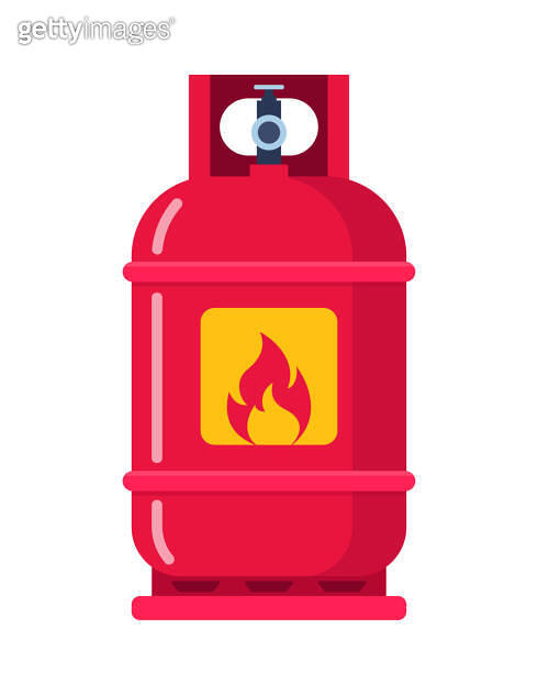 LPG. Flammable gas tank. Propane, butane, methane gas tank. Gas ...