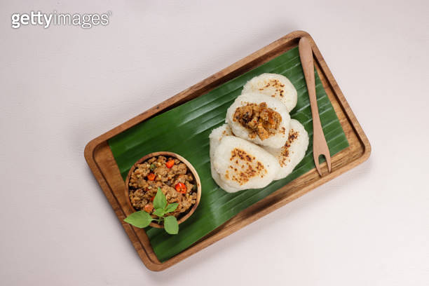 Ulen Ketan Bakar Sambal Oncom is Indonesian Traditional Snack Made From ...