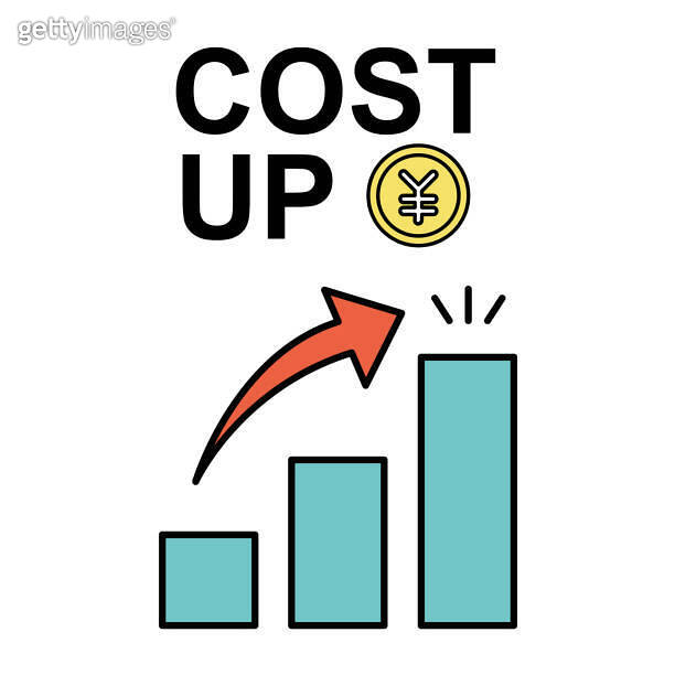 Cost up illustration 이미지 (1720373023) - 게티이미지뱅크