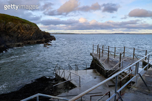 view of tramore Guillamene Swimming Cove, Co.Waterford Ireland. will ...
